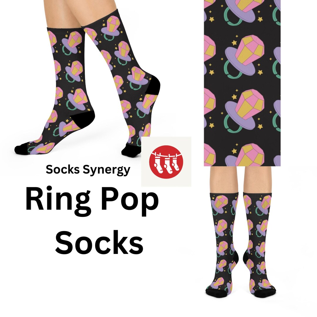 Ring Pop Candy Socks Personalized Gift - Etsy