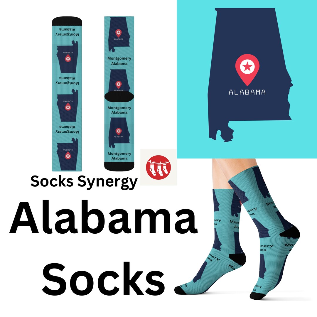 TOP SELLER Montgomery Alabama Socks Custom City State Fun Cool Trendy ...