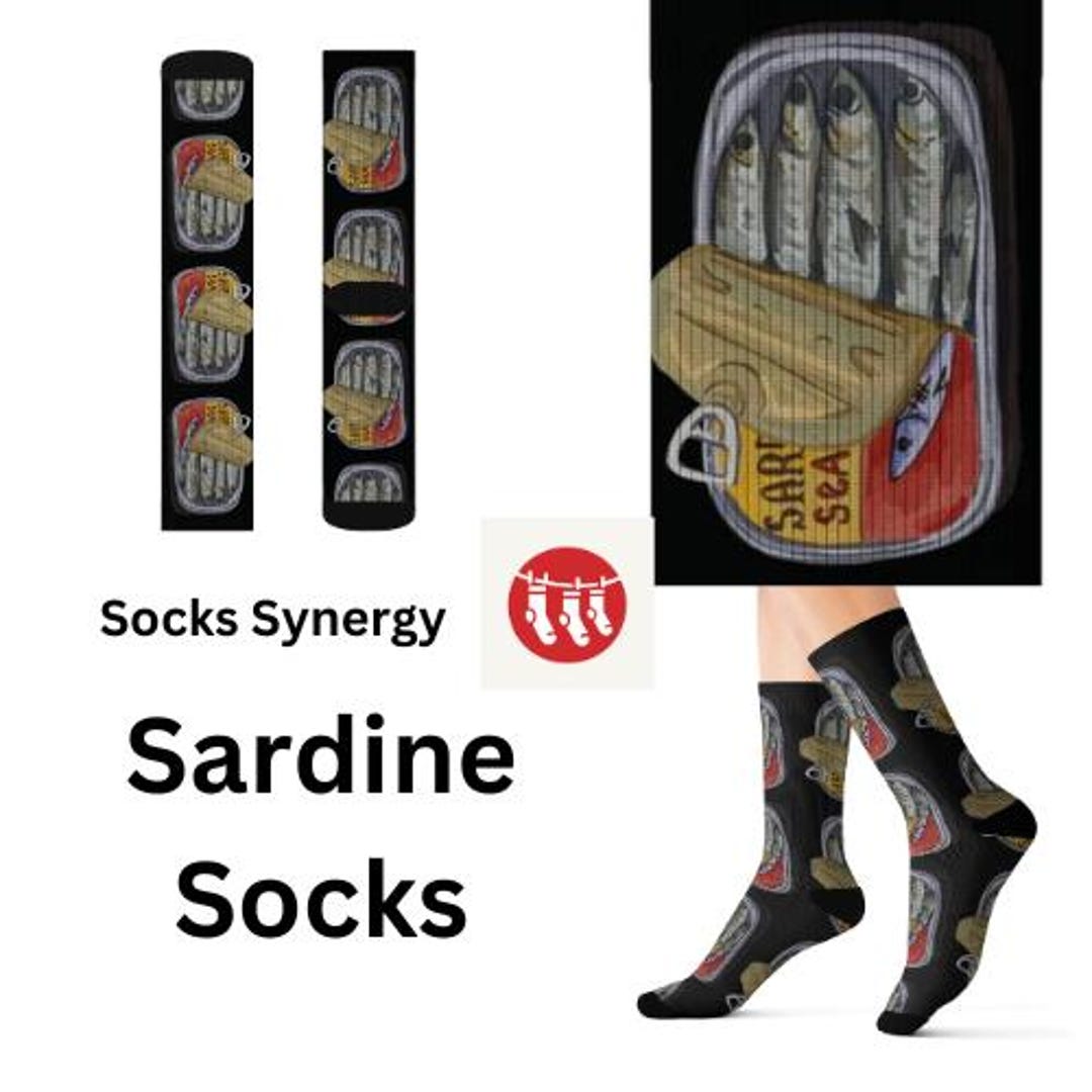 Sardine Socks Personalized Gift Can of Sardines Fun Cool Trendy Gift ...