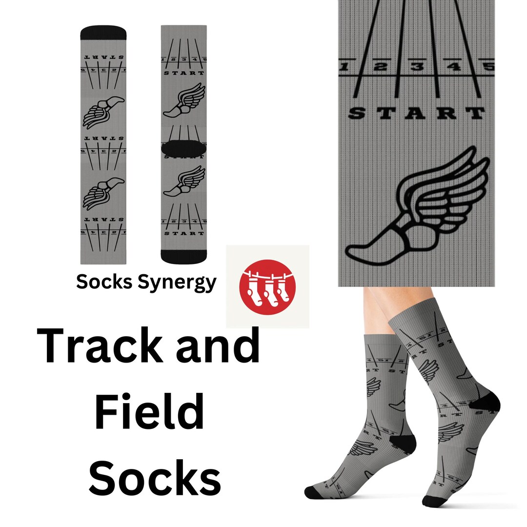 Track and Field Socks Personalized Gift - Etsy