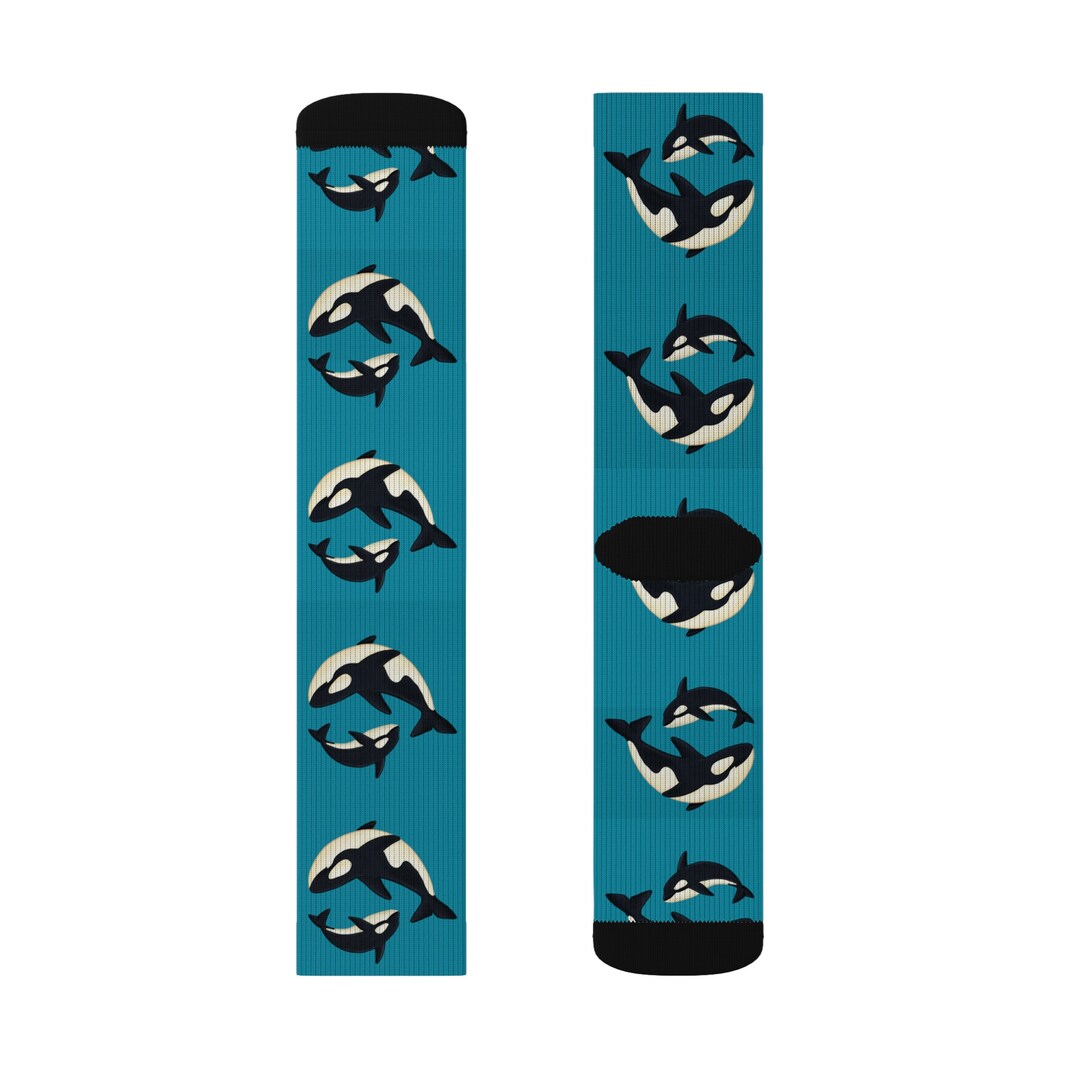 Big and Baby Killer Whales Socks Personalized Gift - Etsy
