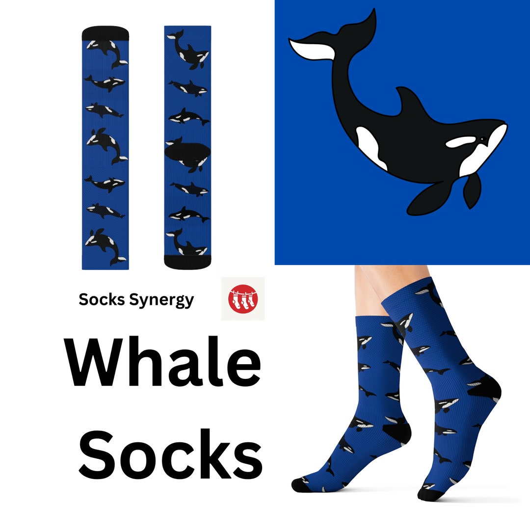 Killer Whale Socks Custom Ocean Fun Cool Trendy Gift Present Holiday ...