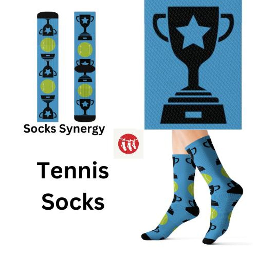 TOP SELLER Trophy Tennis Ball Socks Personalized Gift Fun Cool Trendy ...