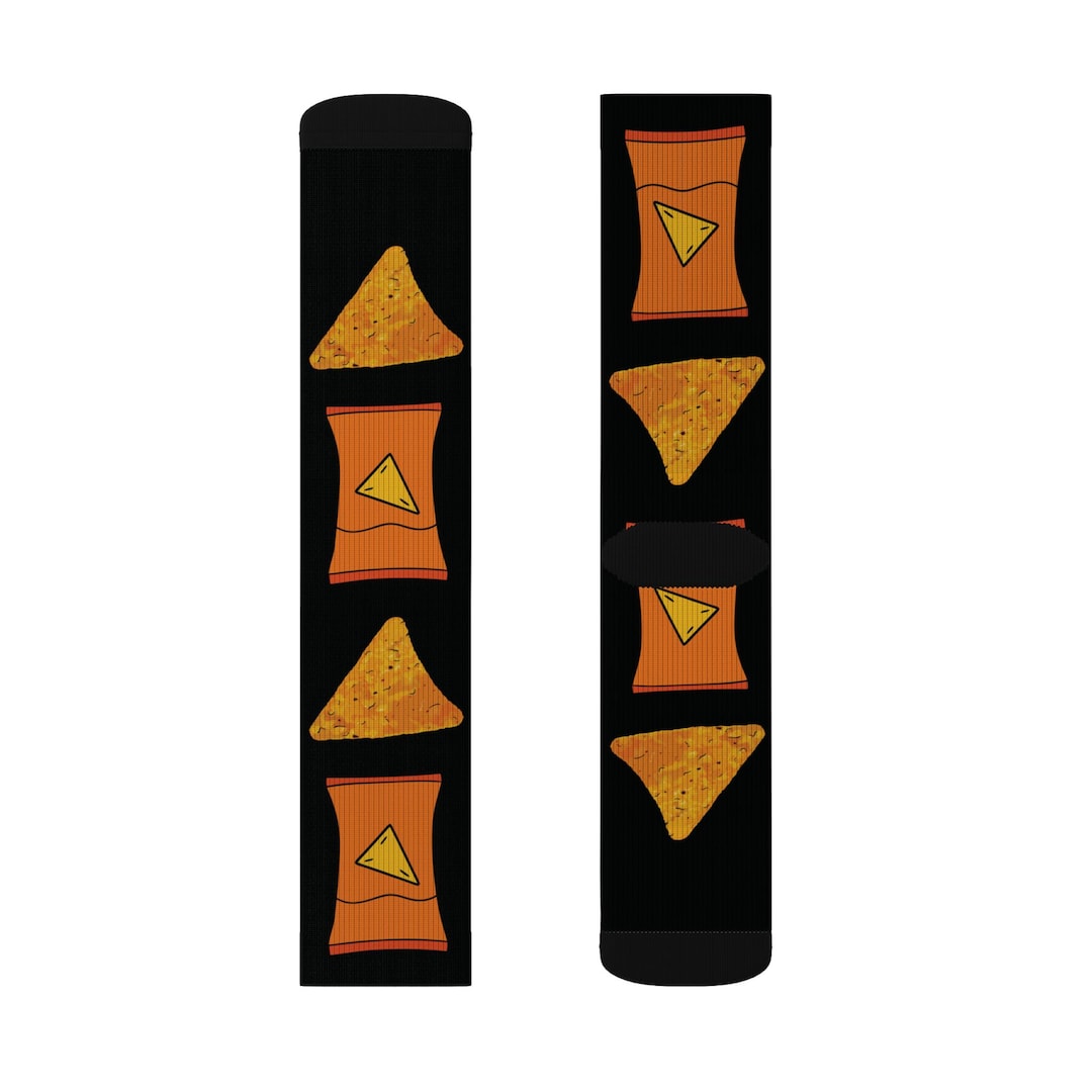 Fun Snack-inspired Chips Socks, Playful Foodie Gift, Party Wear, Unique ...