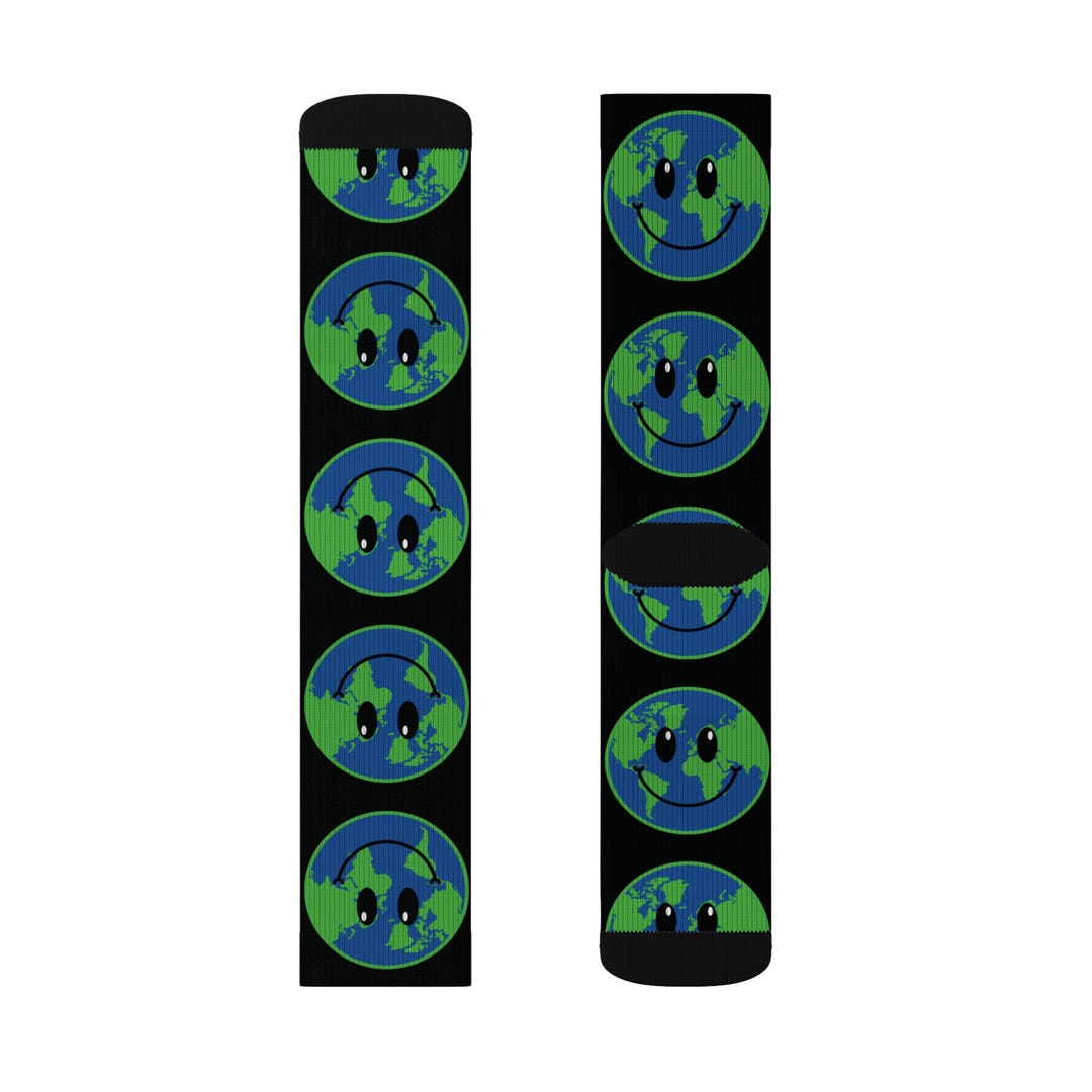 Happy Earth Socks Earth Day Socks, Eco-friendly Accessories, Fun Gift ...