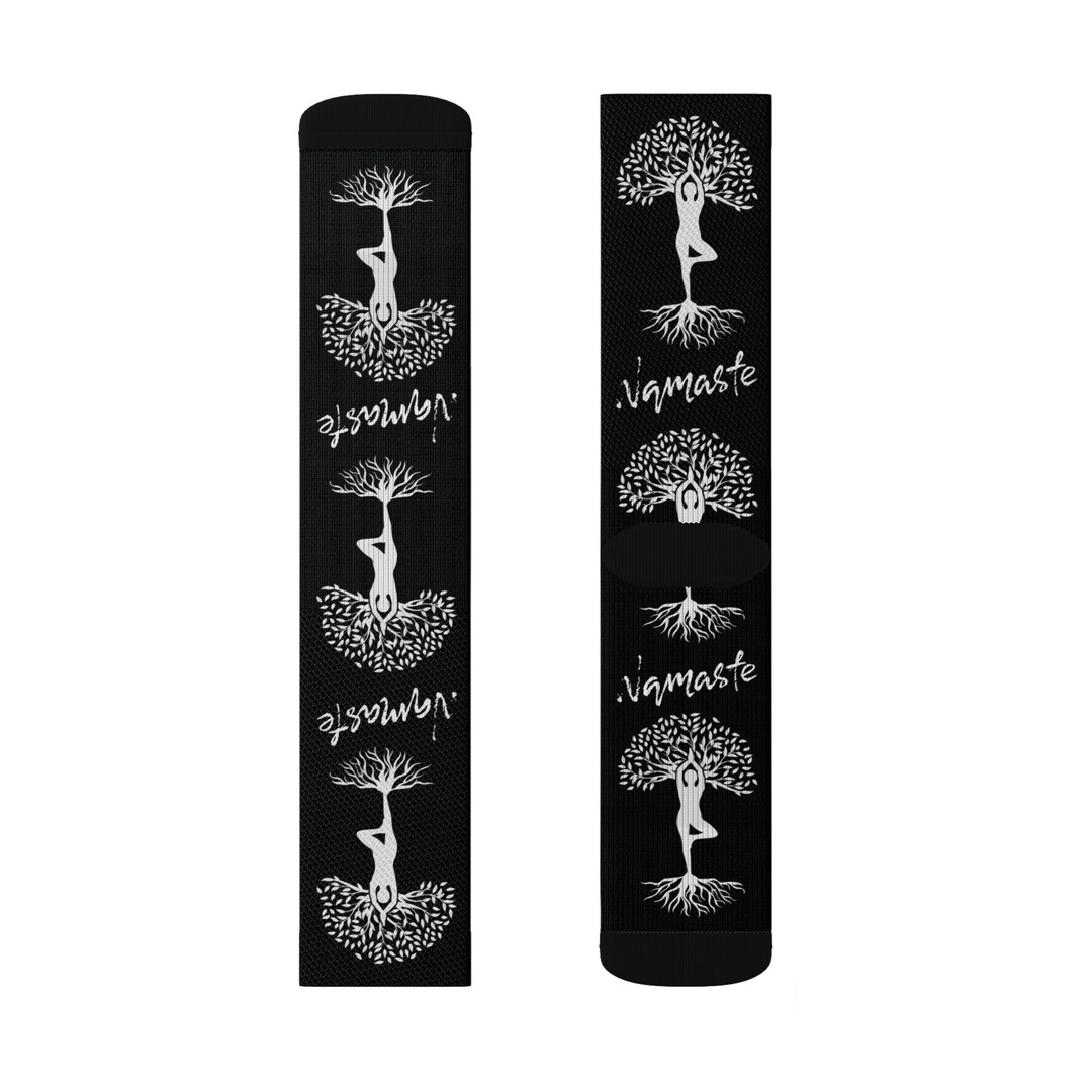 Yoga Tree Pose Namaste Socks - Etsy