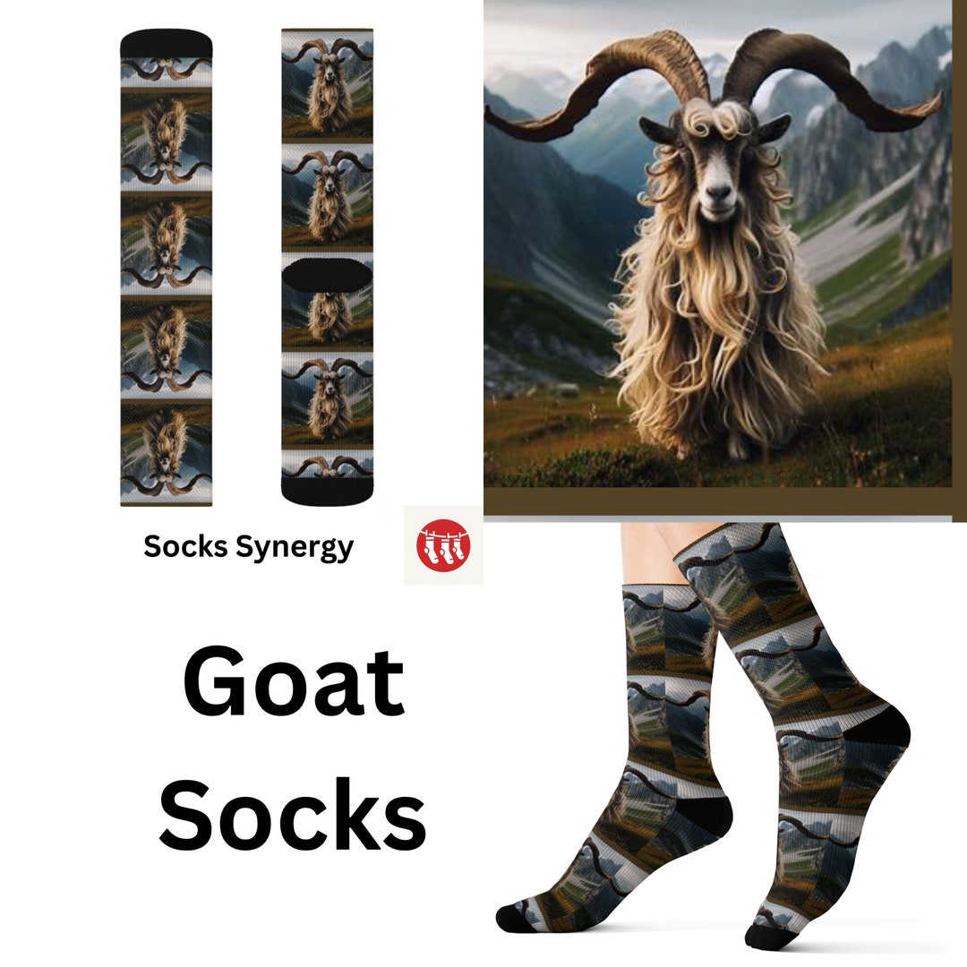 TOP SELLER Mountain Goat Socks Custom Animal Fun Cool Trendy Gift ...