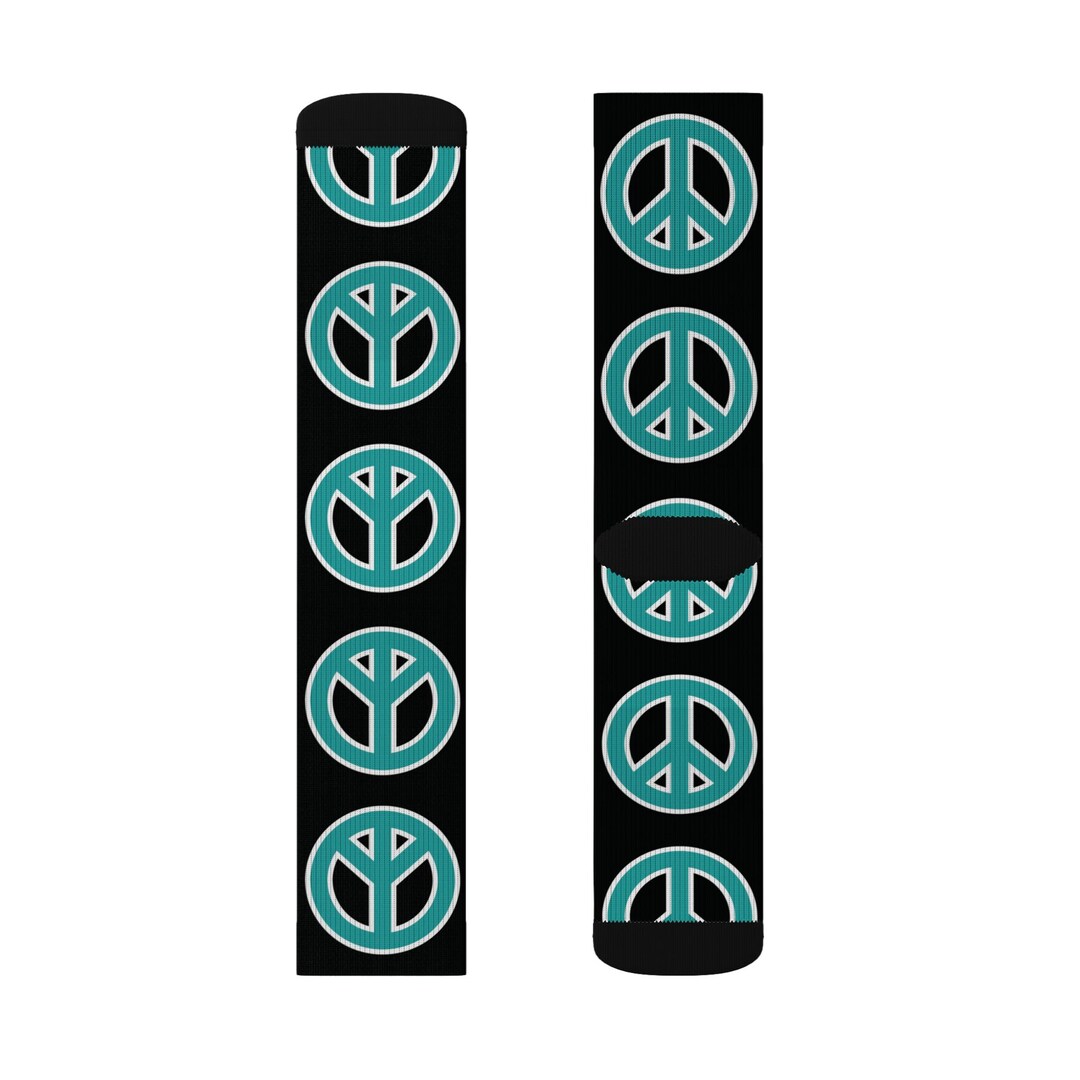 Peace Sign Socks, Unique Peace Socks for Eco-friendly Fashion, Gift for ...