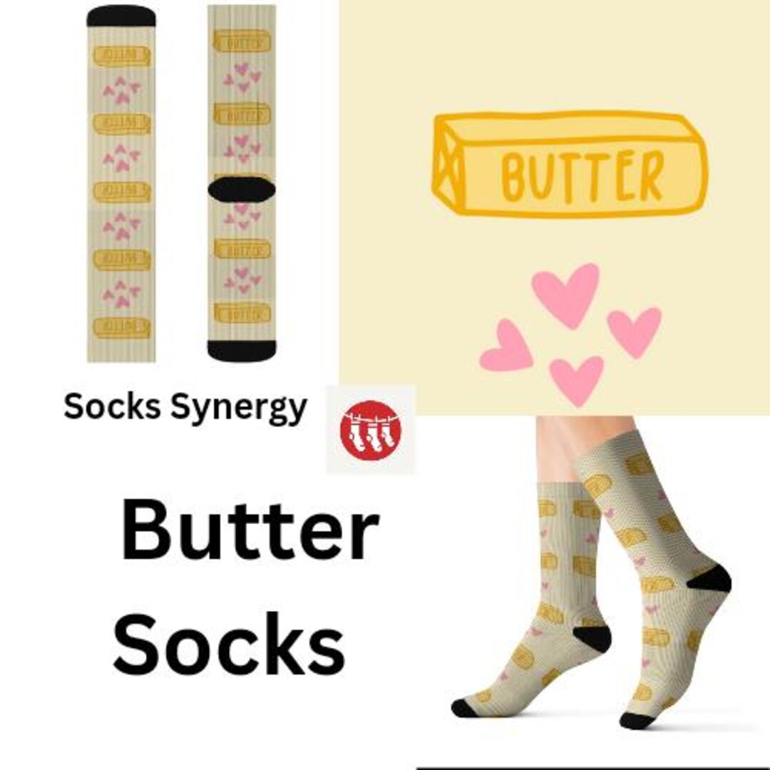 TOP SELLER Butter Socks Personalized Gift Fun Cool Trendy Gift Present ...