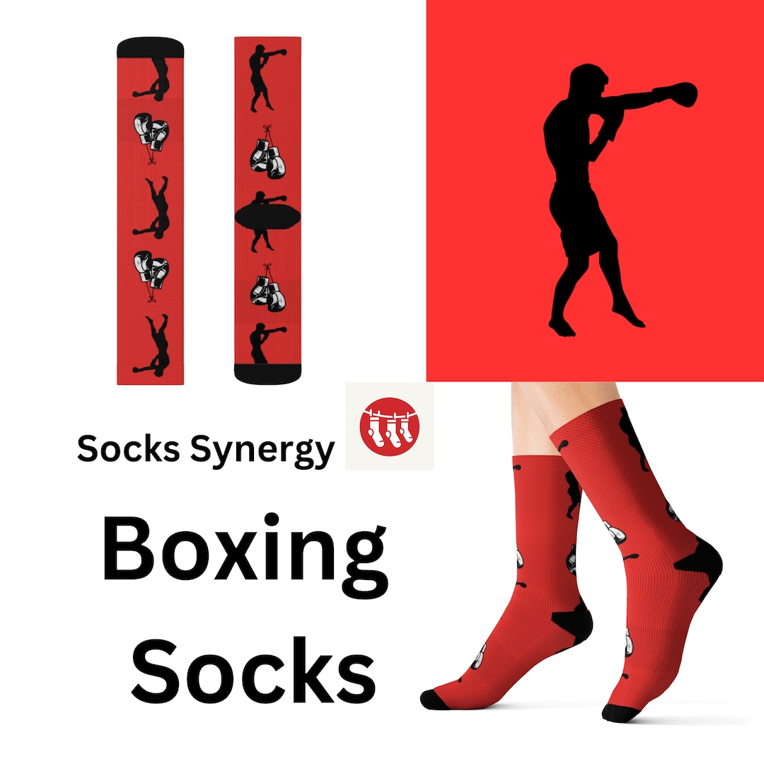 Boxing Socks Custom Sport Exercise Gym Ring Fun Cool Trendy Gift ...