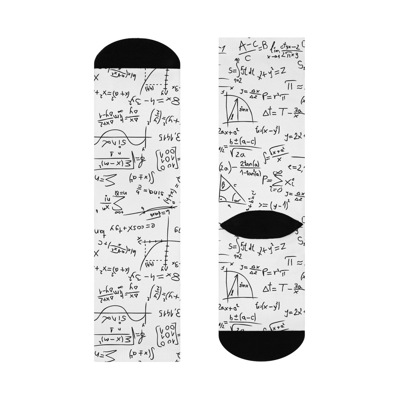 Mathematician's Cushioned Crew Socks - Fun Gift for Teachers, Students ...