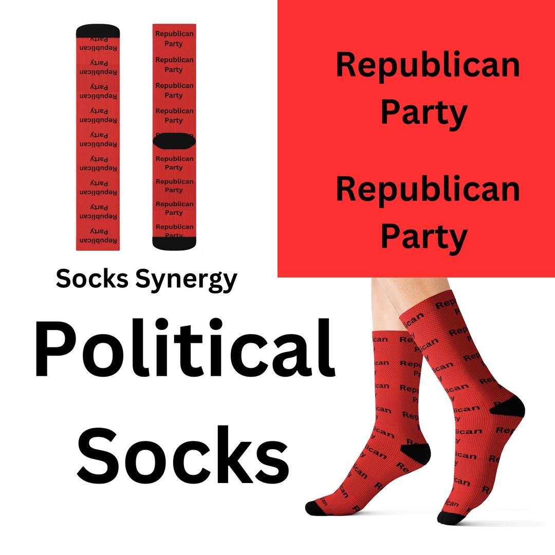 Republican Party Socks Custom Fun Cool Trendy Gift Present Holiday ...