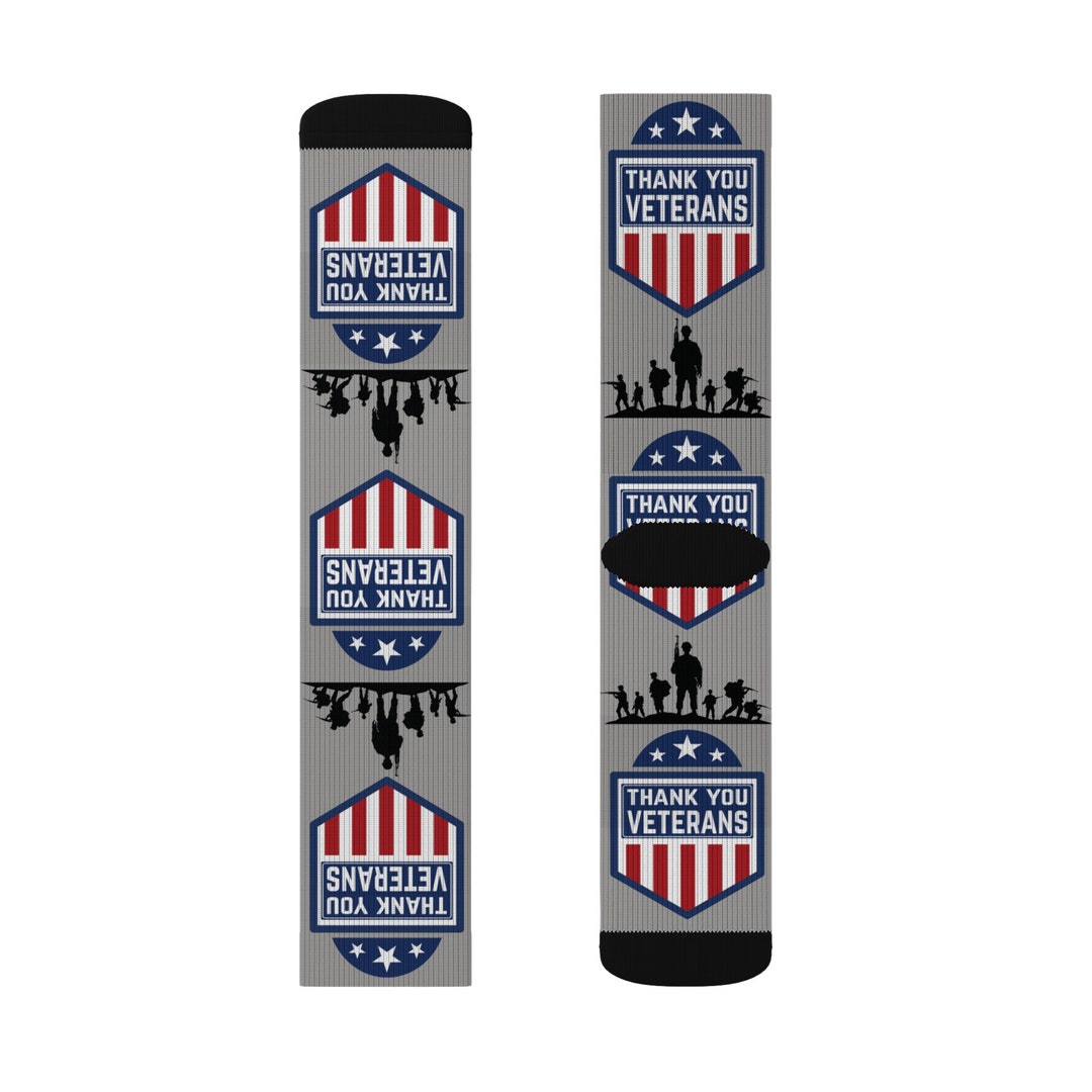 Thank You Veterans Socks Personalized Gift - Etsy