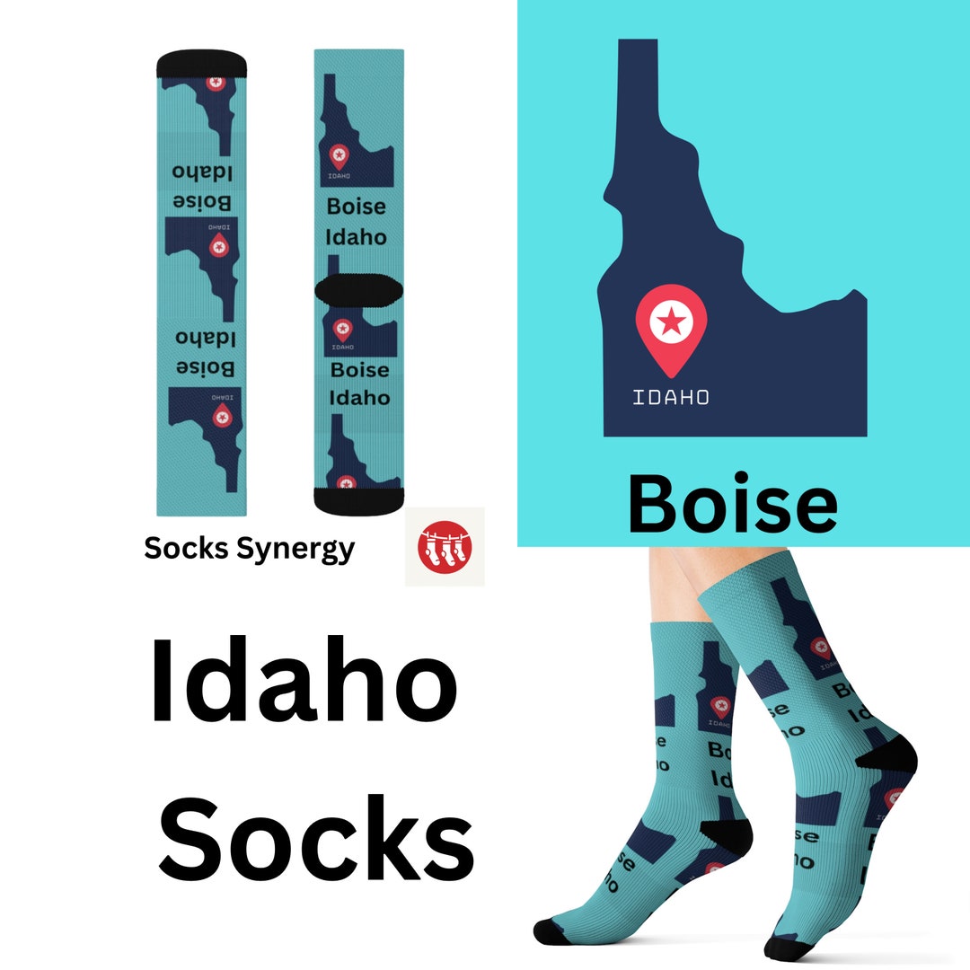 TOP SELLER Boise Idaho Socks Custom Fun Cool Trendy Gift Present ...