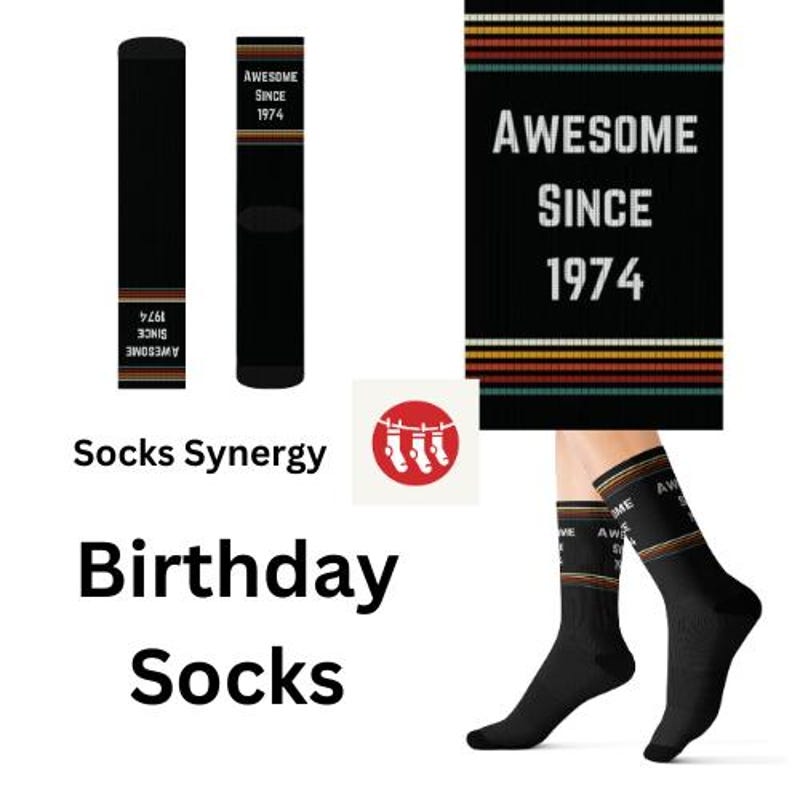 Birthday Socks - Etsy