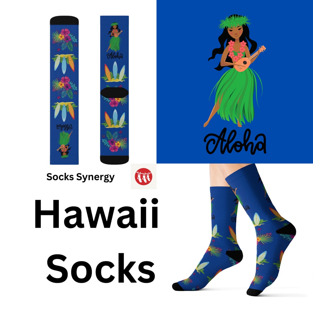 Hawaii Socks Custom Island Fun Cool Trendy Gift Present Holiday ...