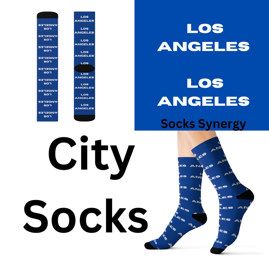 Los Angeles Socks Custom Fun Cool Trendy Gift Present Holiday ...