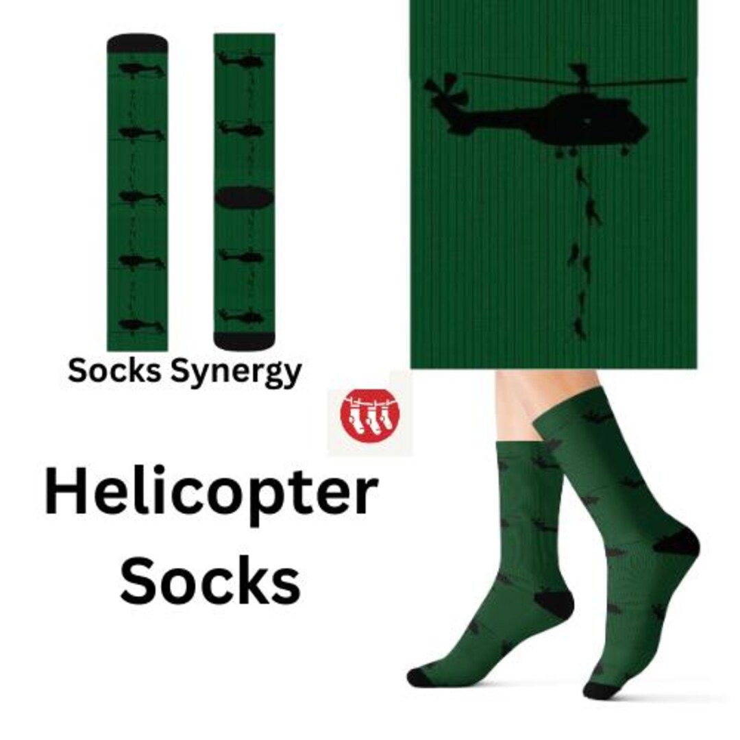 TOP SELLER Helicopter Socks Personalized Gift Fun Cool Trendy Gift ...