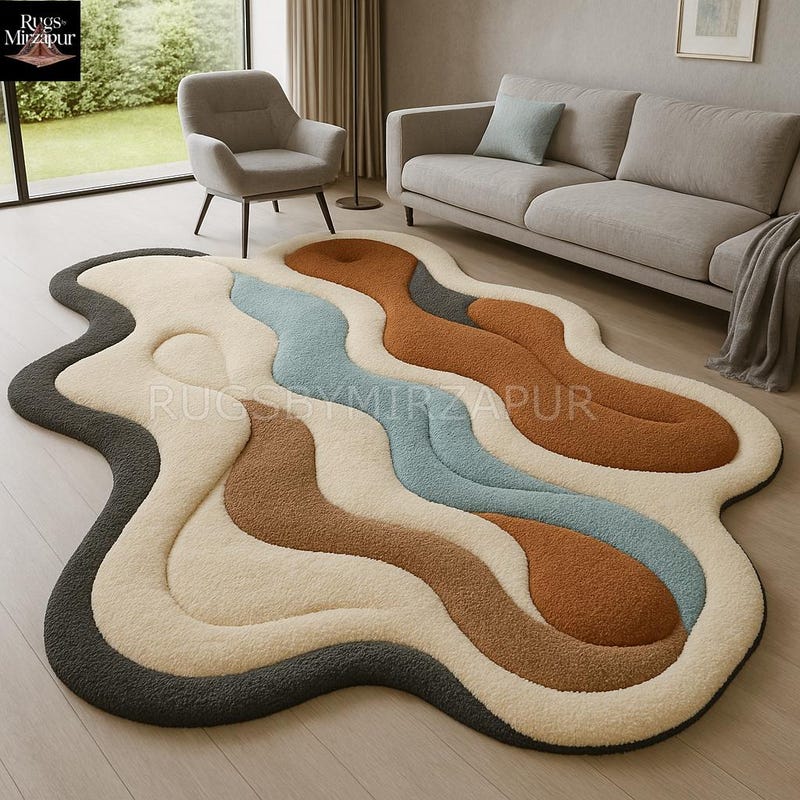 Abstract Shaped Rug - Etsy