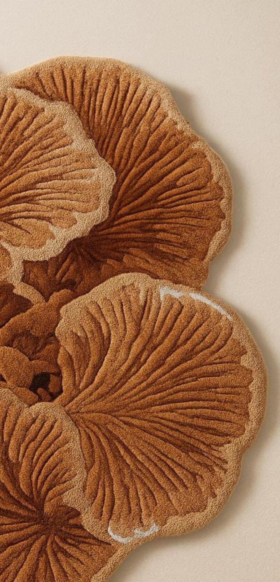 Botanical Flower Shaped Rug | Handmade Blue Petal Rug | Organic Modern ...
