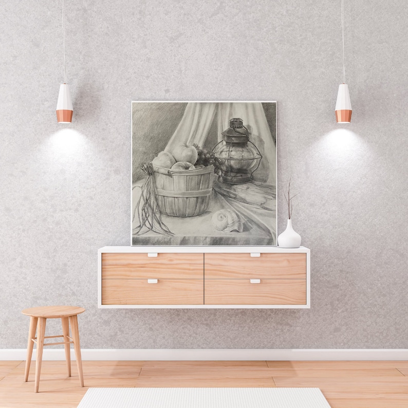 PRINTABLE, Still Life Drawing, Digital Art Print, Harvest - Etsy