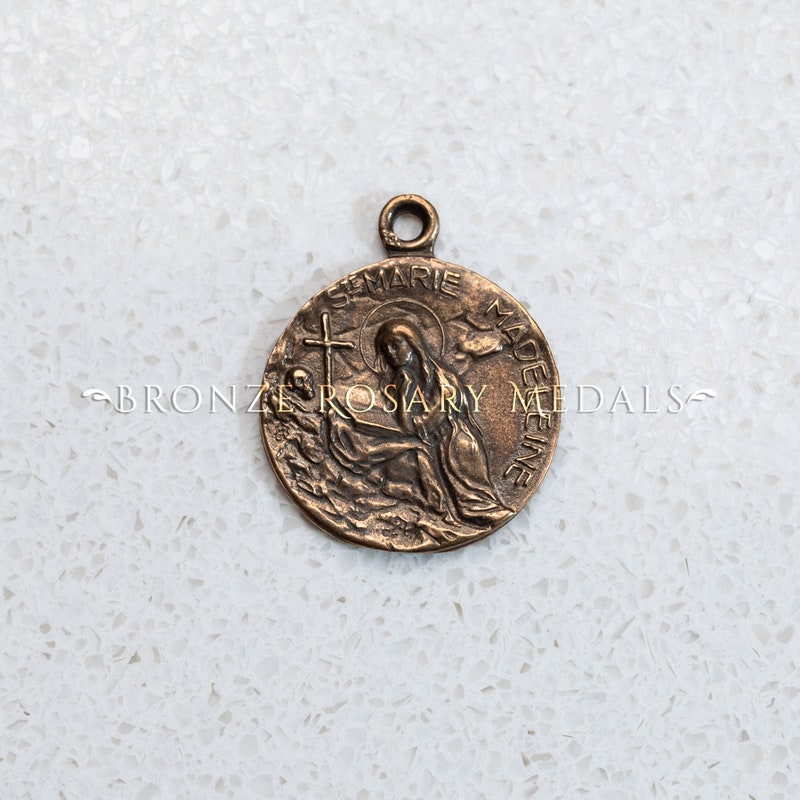 Vintage French Mary Pendant - Etsy