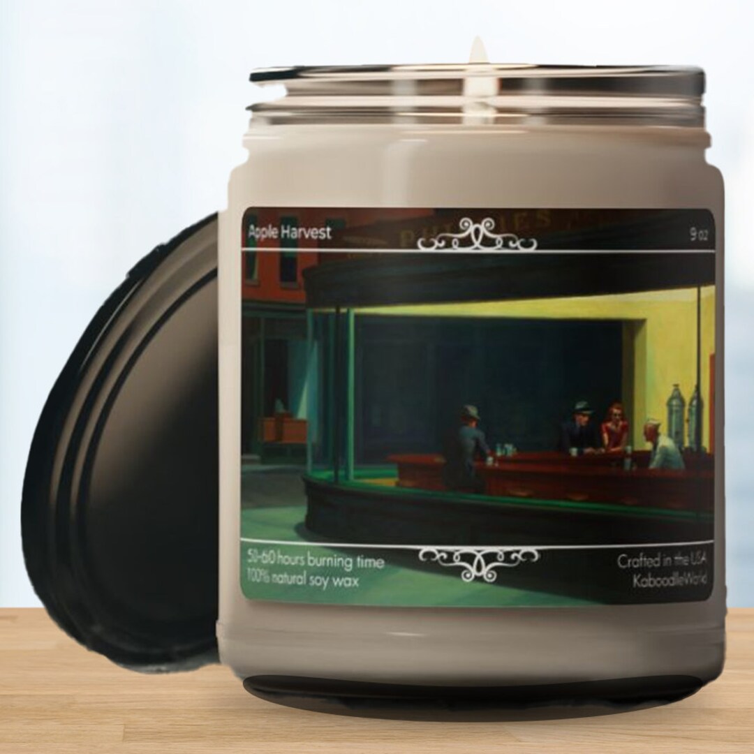 Nighthawks Edward Hopper Scented Candle Art Lover Gift Home Decor ...
