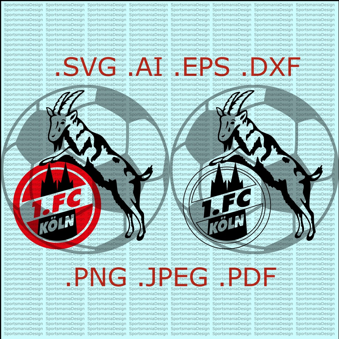 Koln Svg Ai Eps Dxf Jpg Png Pdf Layered Colors Football - Etsy