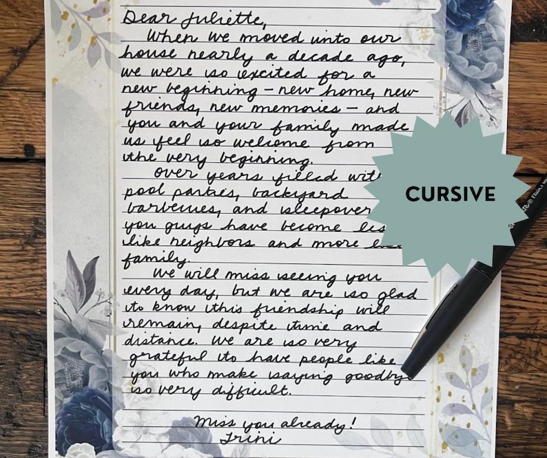 Handwritten Letter, Handwritten Love Letter, Wedding Letter ...