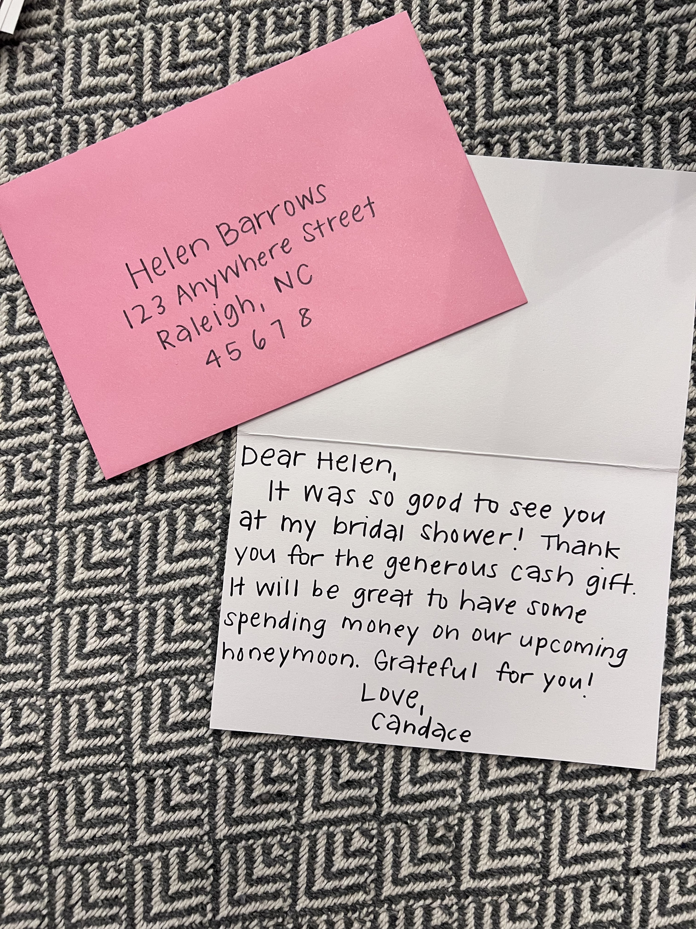 Handwritten Note, Handwritten Card, Handwritten Thank You, Hand Written ...