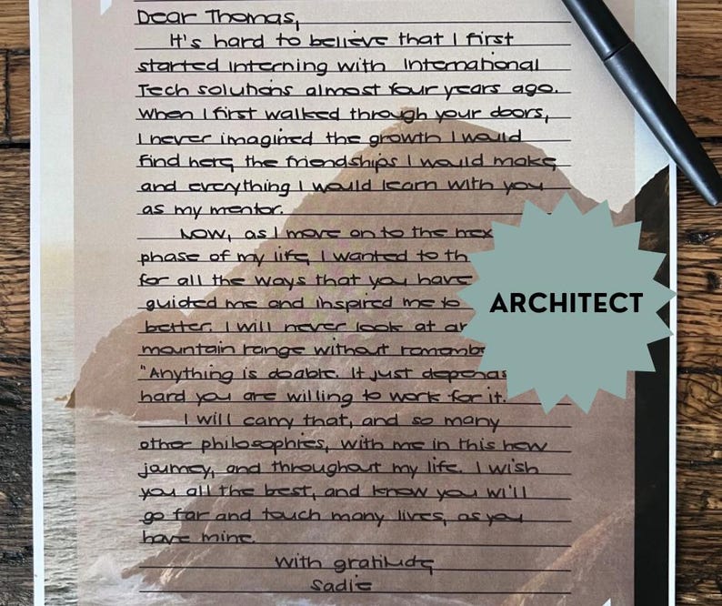 Handwritten Letter, Handwritten Love Letter, Wedding Letter ...