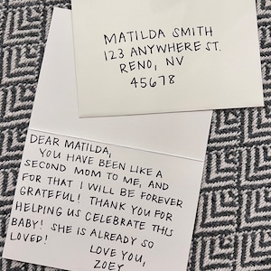 Handwritten Note, Handwritten Card, Handwritten Thank You, Hand Written ...