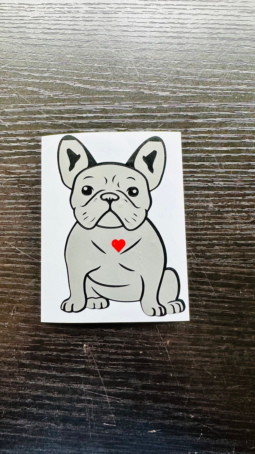 Frenchie Decal Can Do Custom Colors - Etsy
