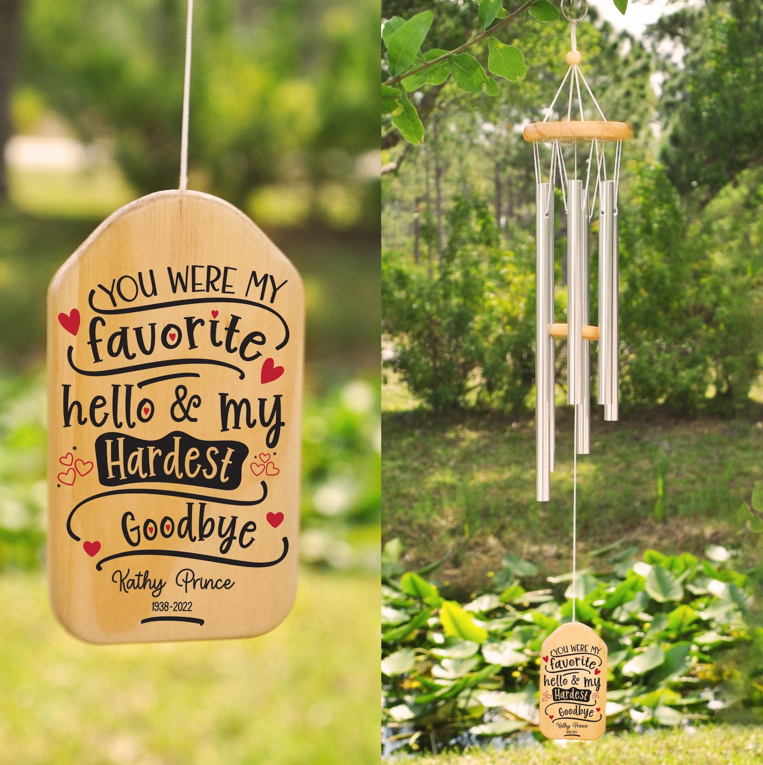 Personalized Wind Chimes, Memorial Wind Chime, Remembrance Wind Chime ...