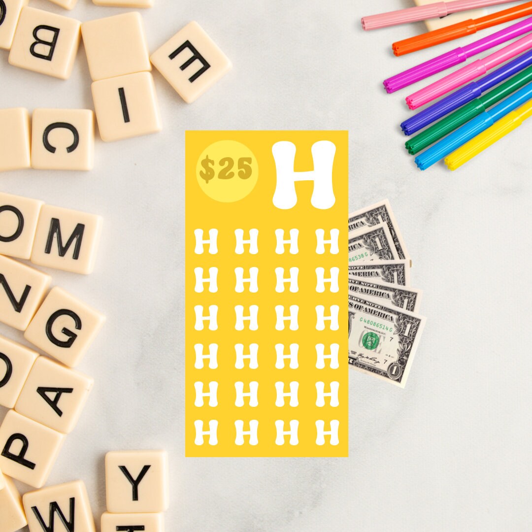 ALPHABET SAVINGS CHALLENGE, Alpha Challenge Letter H, Mini Savings ...