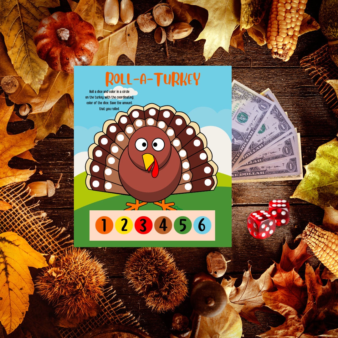 SAVINGS CHALLENGE GAME, Roll-a-turkey Savings Challenge Game ...