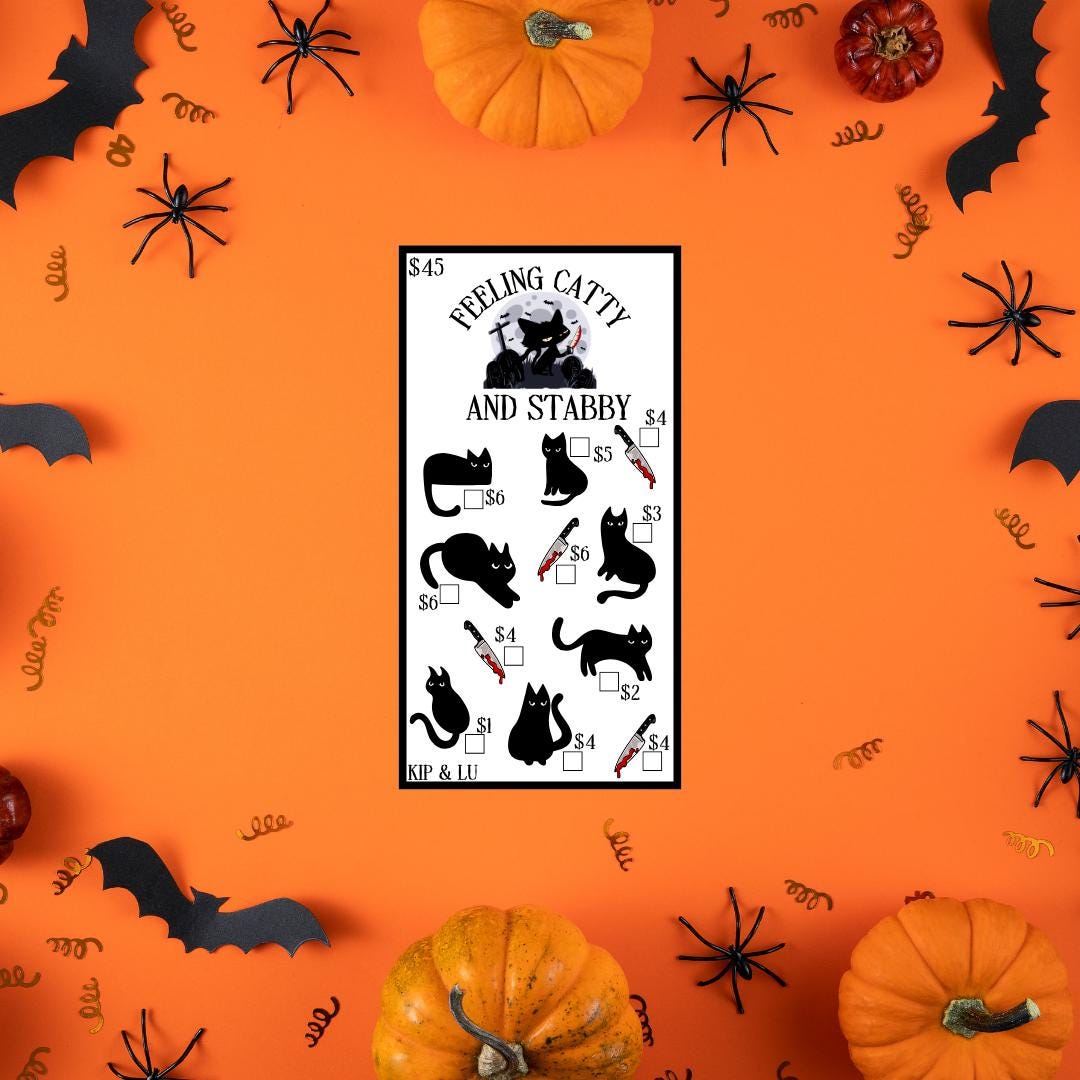 MINI SAVINGS CHALLENGE, Feeling Catty and Stabby Mini Savings Challenge ...