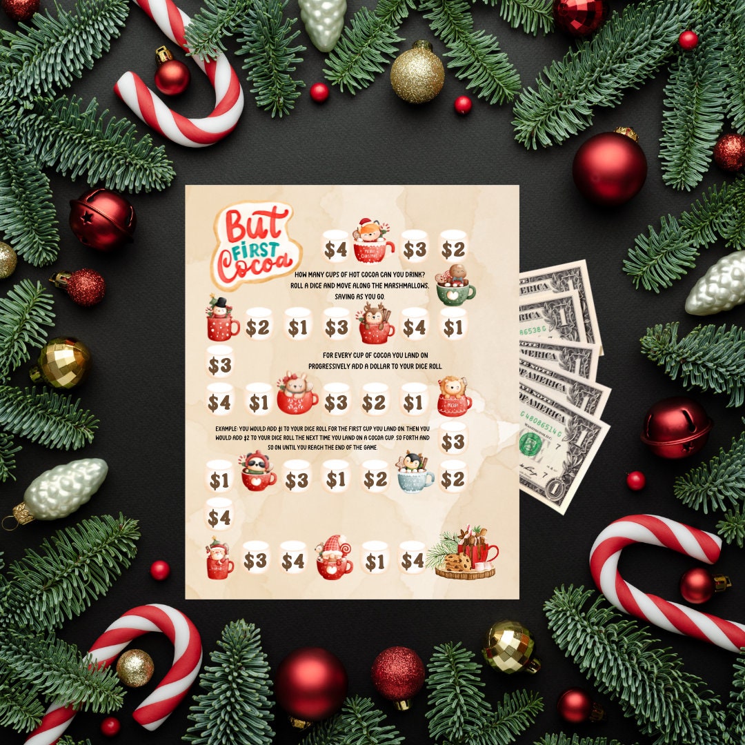 CHRISTMAS SAVINGS CHALLENGE, but First Cocoa Savings Challenge, Hot ...