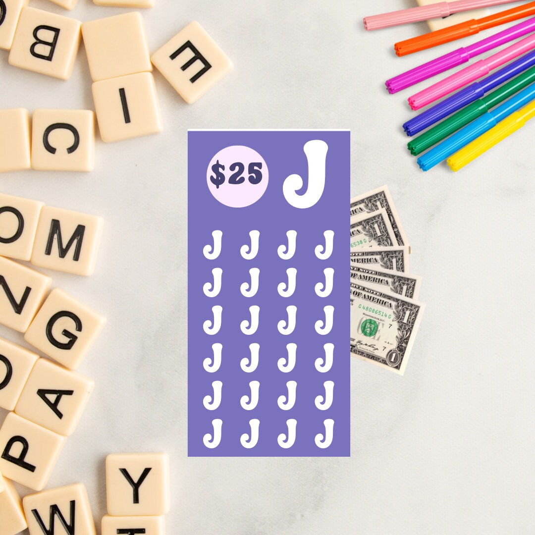 ALPHABET SAVINGS CHALLENGE, Alpha Challenge J, Mini Savings Challenge ...