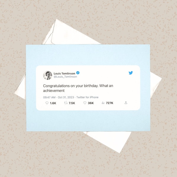 One Direction Birthday Card - Etsy