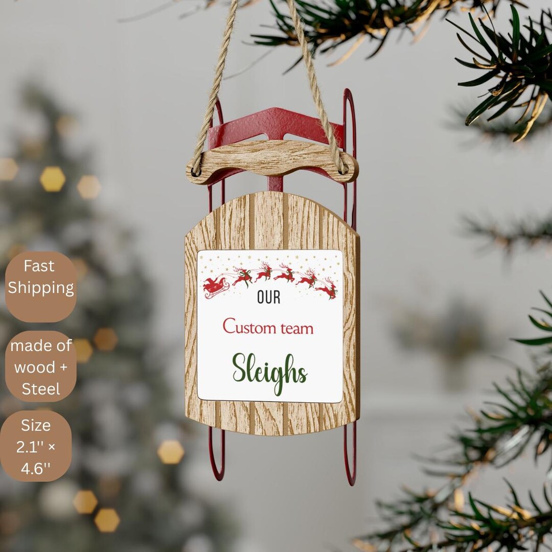 Custom Ornament Team Gift, Christmas Ornament, Staff Gifts, Employee ...