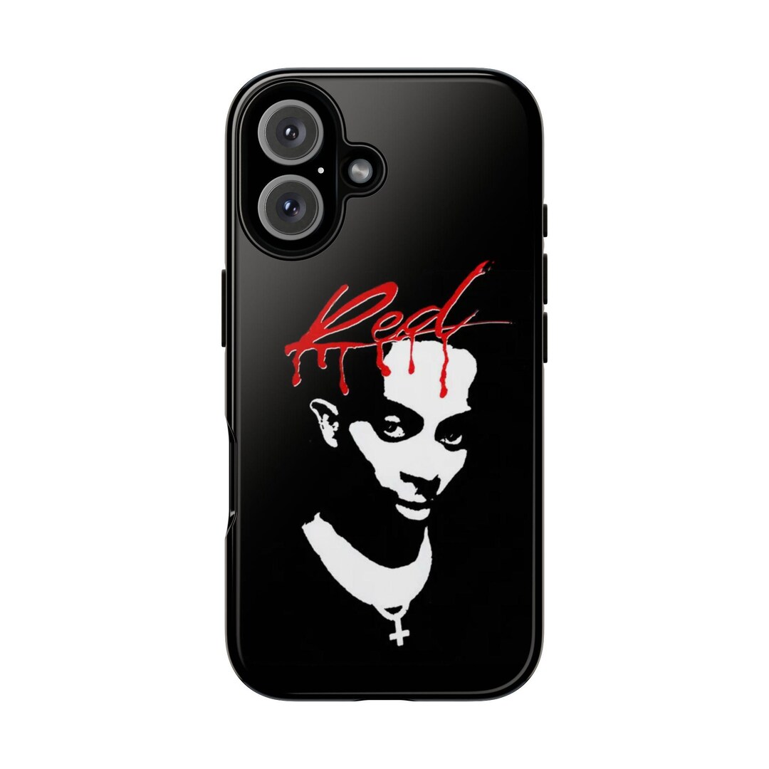 Playboi Carti Artistic Phone Case With Red 'red' Design, Tough Cases ...