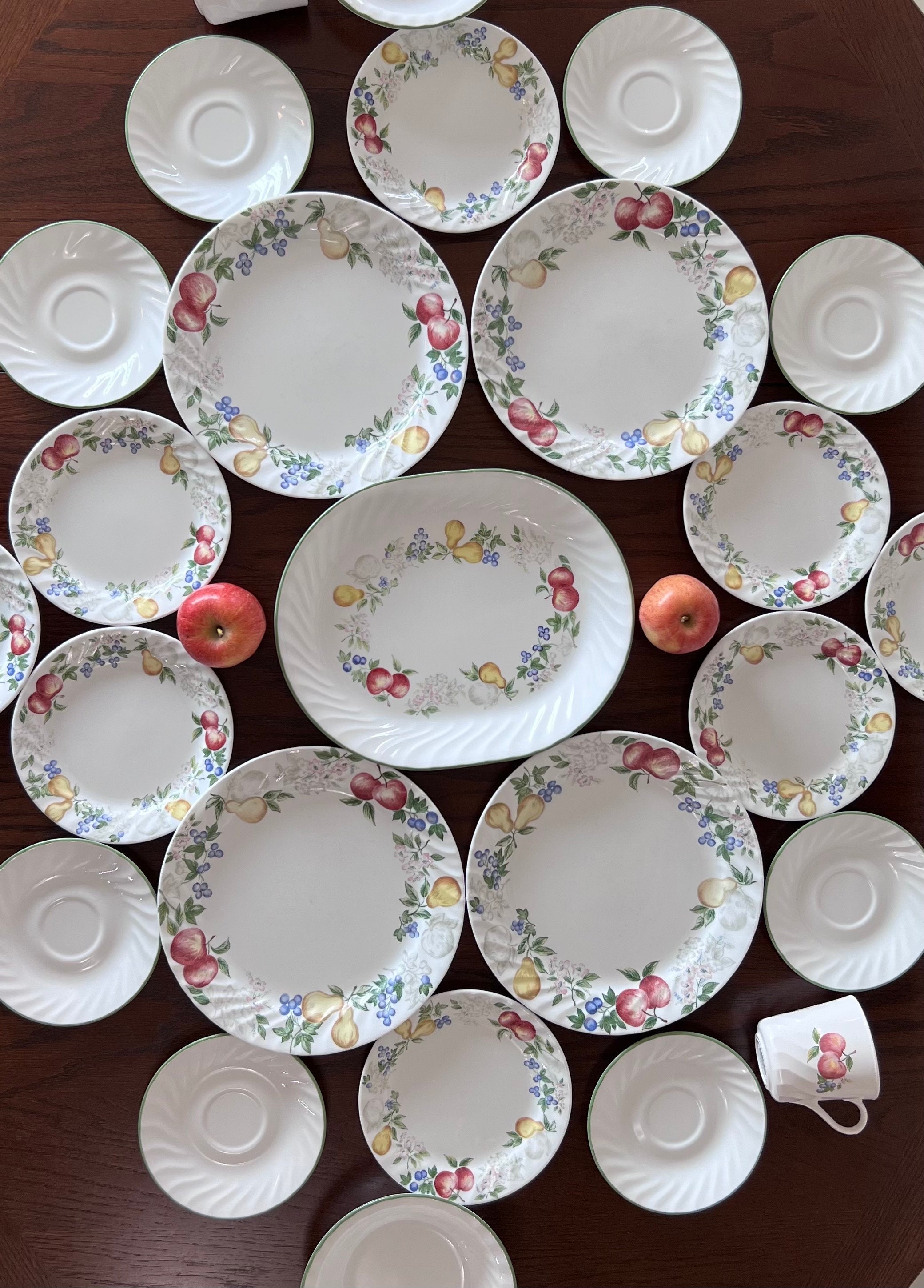 Corelle Corning Chutney Plates, Bowls, Cups, Saucers, Platter Vintage ...