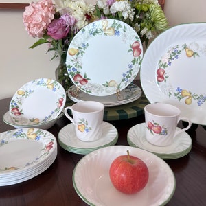 Corelle Corning Chutney Plates, Bowls, Cups, Saucers, Platter Vintage ...