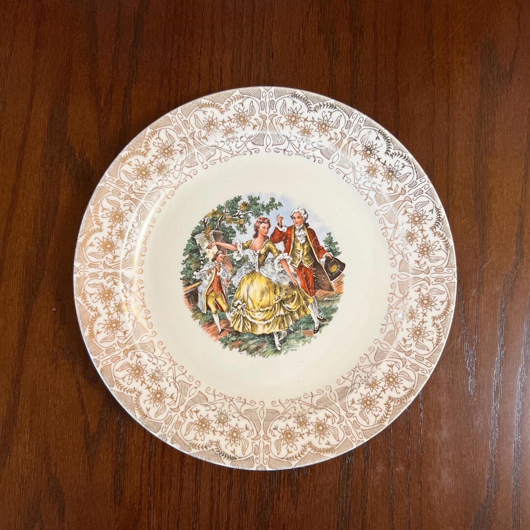 The Cronin China Co - Young George and Martha - 9 1/8” Plate - National ...