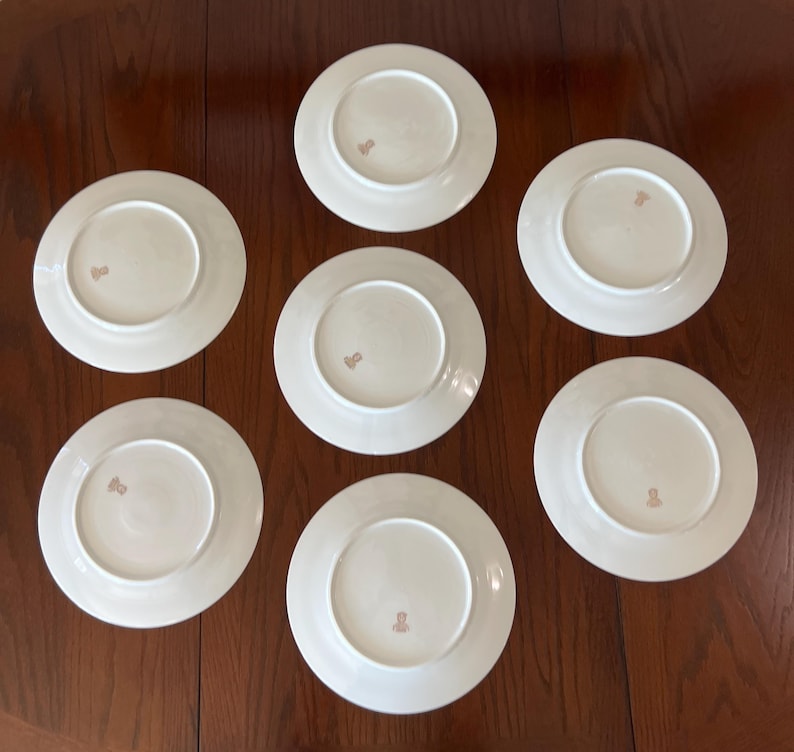 Antique Noritake – Pheasant – Dinner Plates – Lot of 7 – Romantic ...