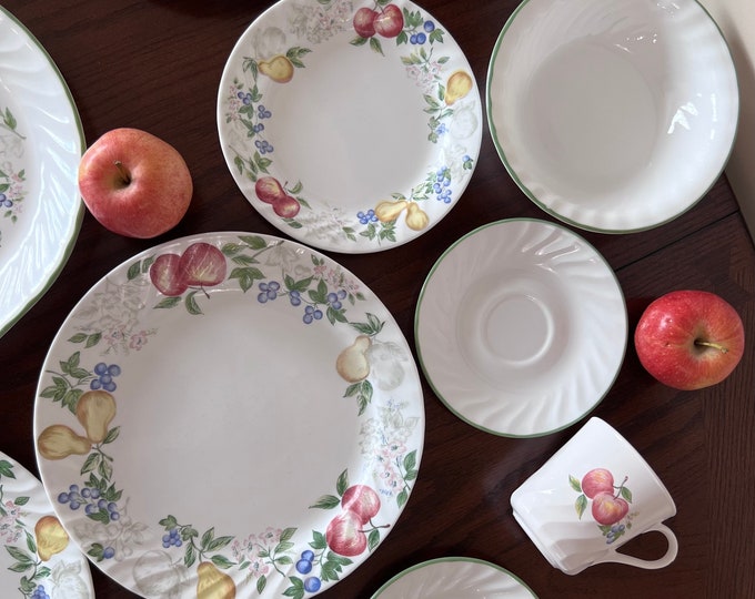 Corelle Corning Chutney Plates, Bowls, Cups, Saucers, Platter Vintage ...