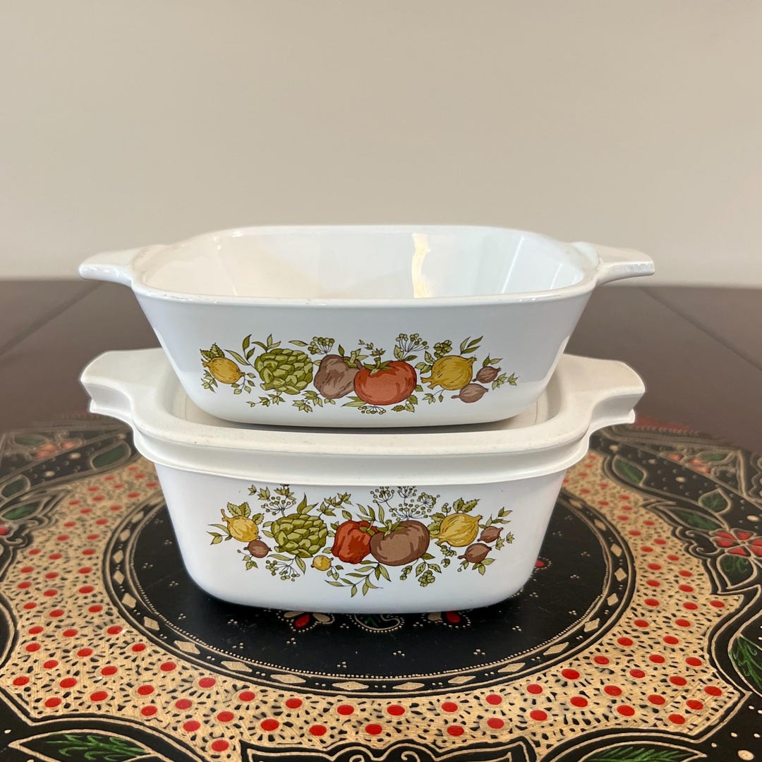Corning Ware Petite Casserole Dishes P-41-B & P-43-B 1 3/4 Cup 2 3/4 ...