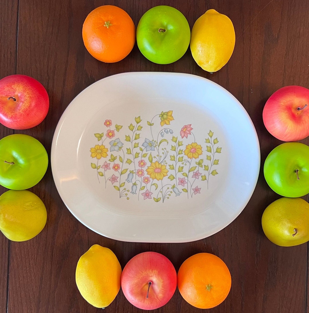 Corelle Meadow Spring Meadow 12 Oval Platter Vintage Dinnerware - Etsy UK