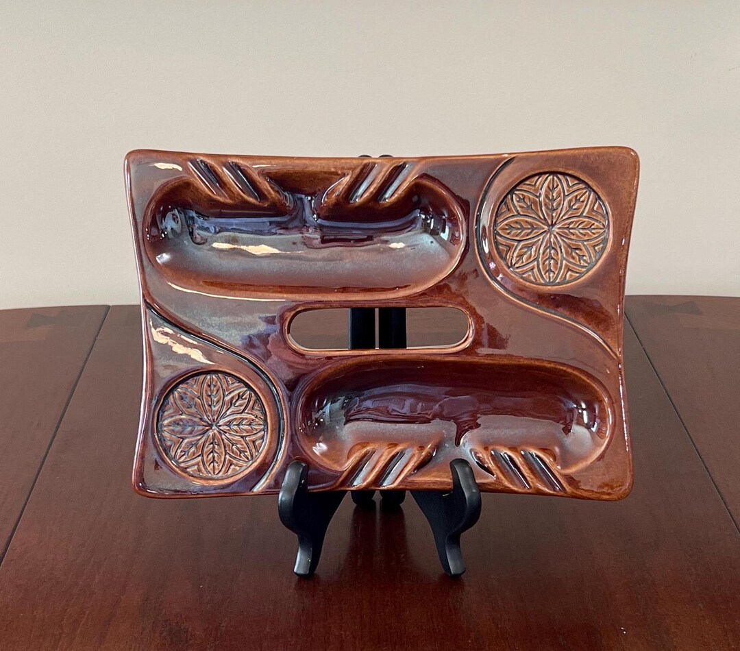 Mid-century Ashtray 1960s MCM Atomic Ashtray Pottery Sip and Smoke ...